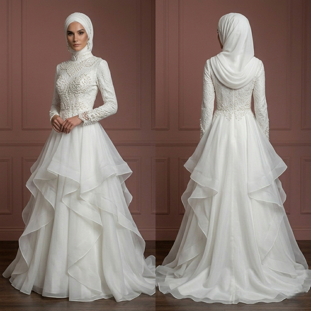 Muslim Wedding Dresses With Hijab